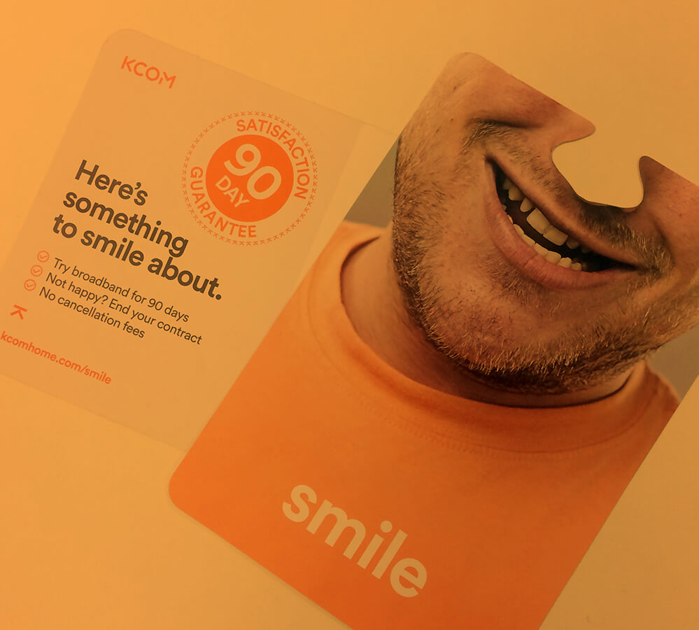 KCOM Smile Campaign | creative integrated marketing strategy